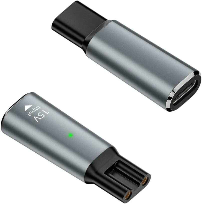 15V Зарядка для триммера, для бритв Philips Obe BladeNorelco HQ8505 7000 5000 3000 9000 2000 MG7750 зарядный адаптер Type-C , 2PCS , USB-конвертер