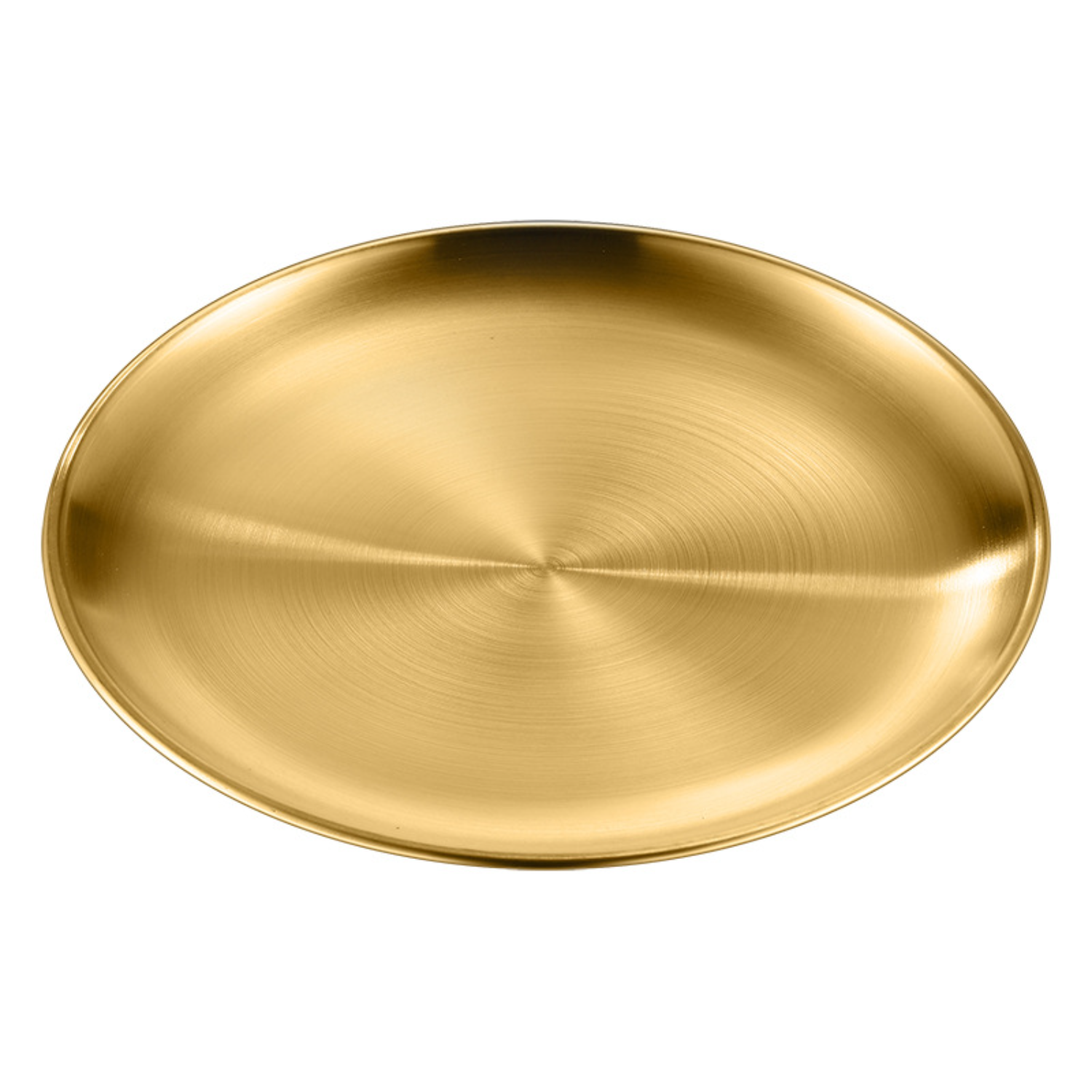 Тарелка для стейка домашнего использования из нержавеющей стали, золотая круглая тарелка, металлическая поднос-17см