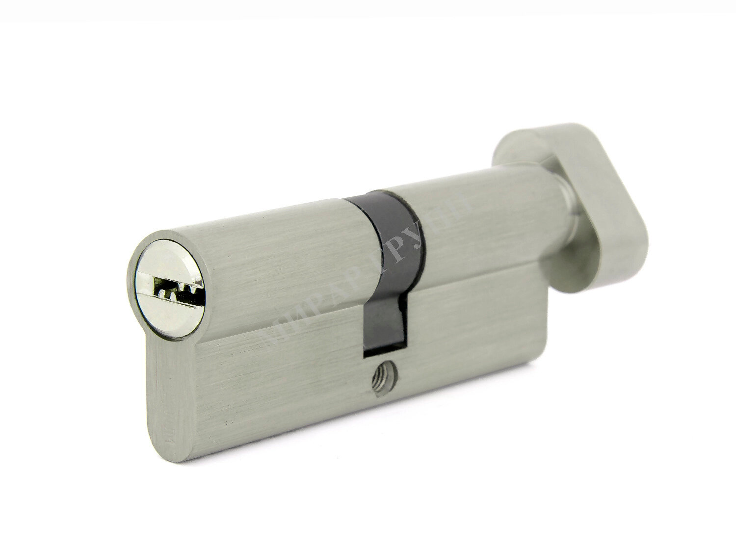 Цилиндровый механизм (личинка для корпусов замков, входных и межкомнатных) Palladium (Китай) ключ-вертушка серии ZN матовый никель 40/40