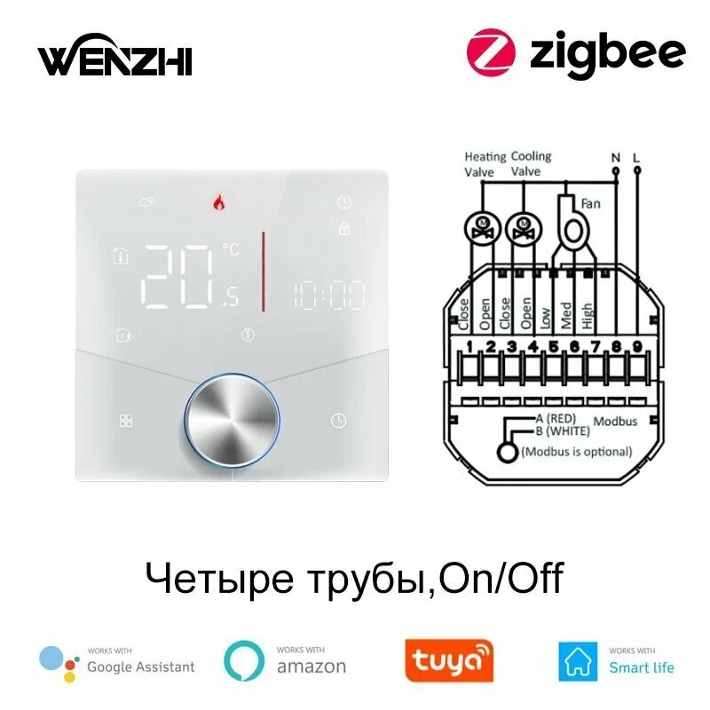 WENZHI Терморегулятор/термостат Для кондиционеров, Для водопровода, зеркальный