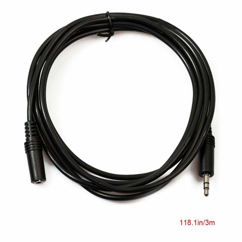 Аудиоудлинитель 3.5 мм, 2 м, медь, штекер-гнездо