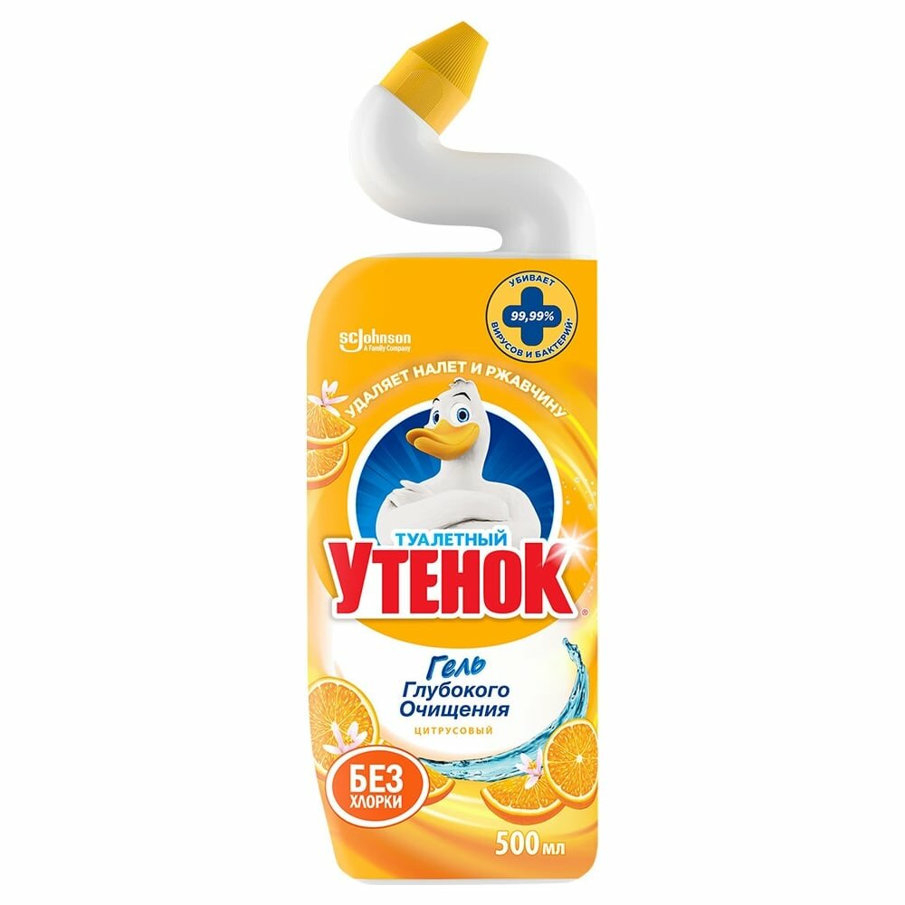 Средство для уборки туалета туалетный утенок Цитрусовый