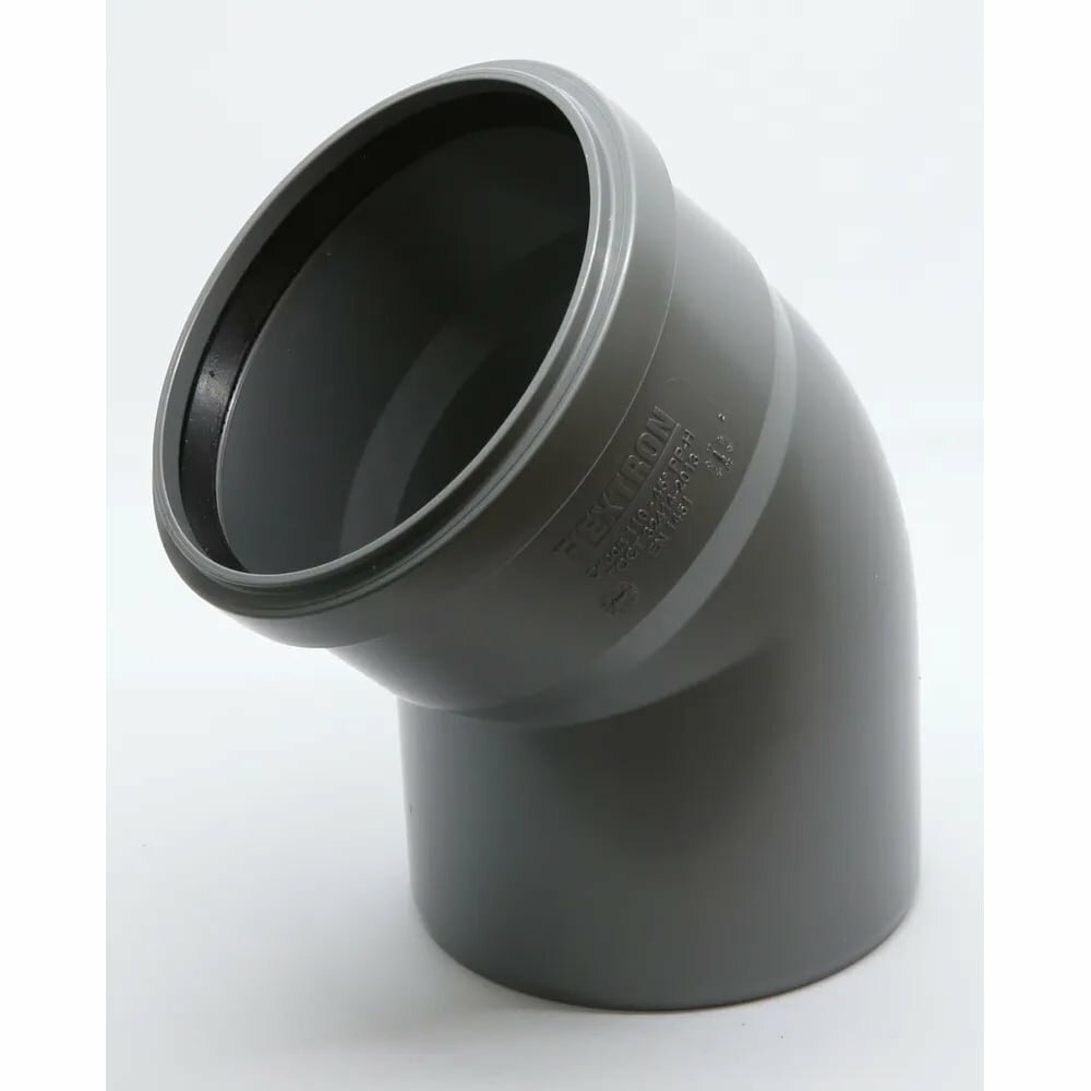 Отвод Flextron D 110 мм 45 градусов, для внутренней канализации 141123