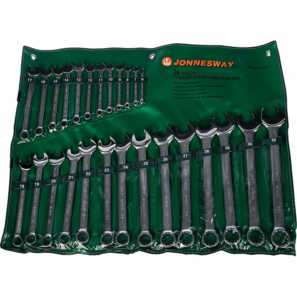 Набор комбинированных ключей Jonnesway W26126S