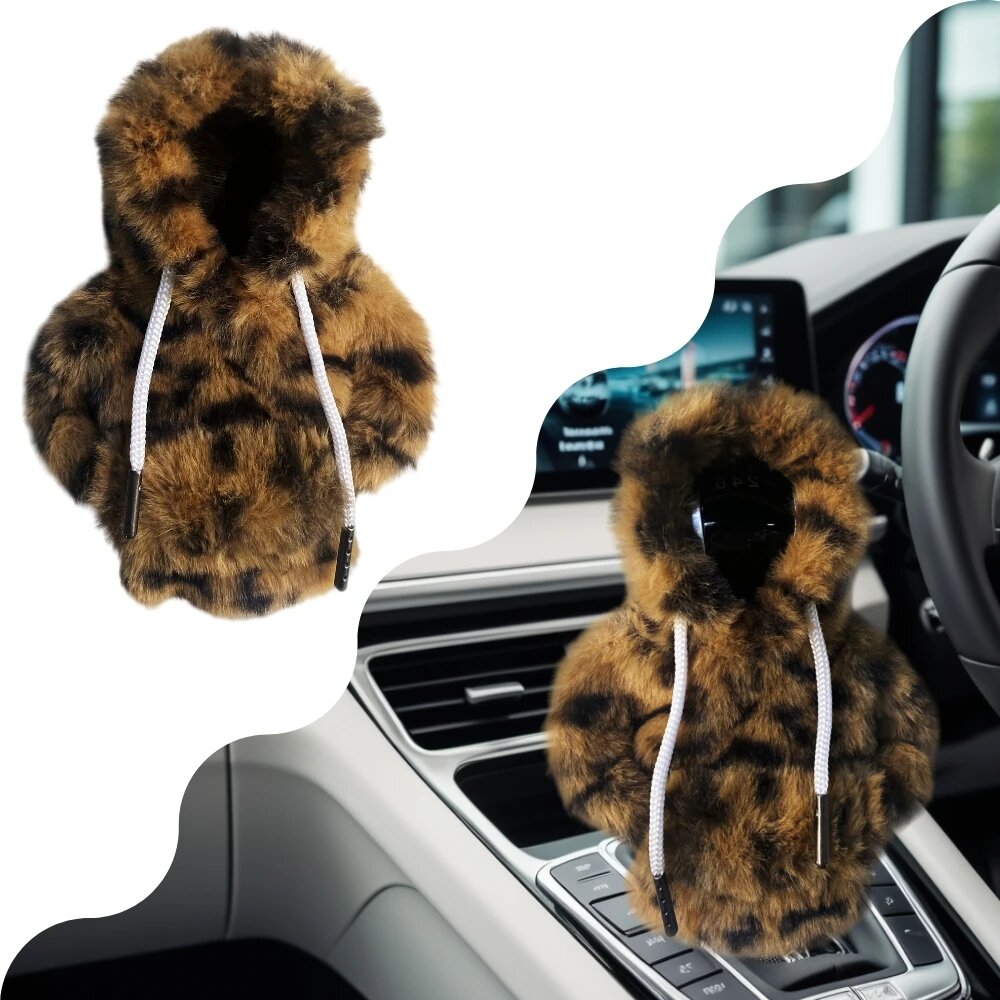 Чехол-худи на рычаг переключения передач, универсальный декоративный чехол на ручку КПП, верблюжий