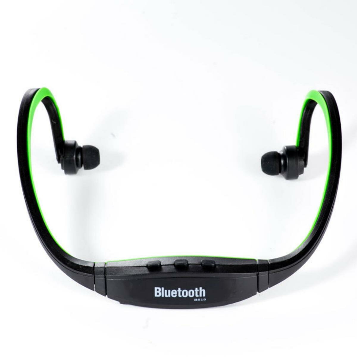 Портативный спортивный беспроводной гарнитур с радио TF FM, плеером MP3, мини USB портом, поддержка TF кард до 16G, MP3/WMA, время воспроизведения 8 часов, цвет черный/белый/синий/розовый/зеленый, размер 15см*13.0*5.0см, вес 28г