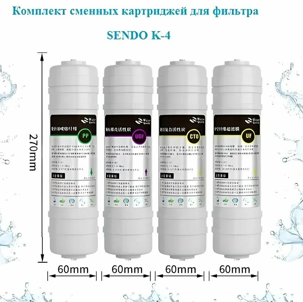 Набор картриджей Water Quality для SENDO K4