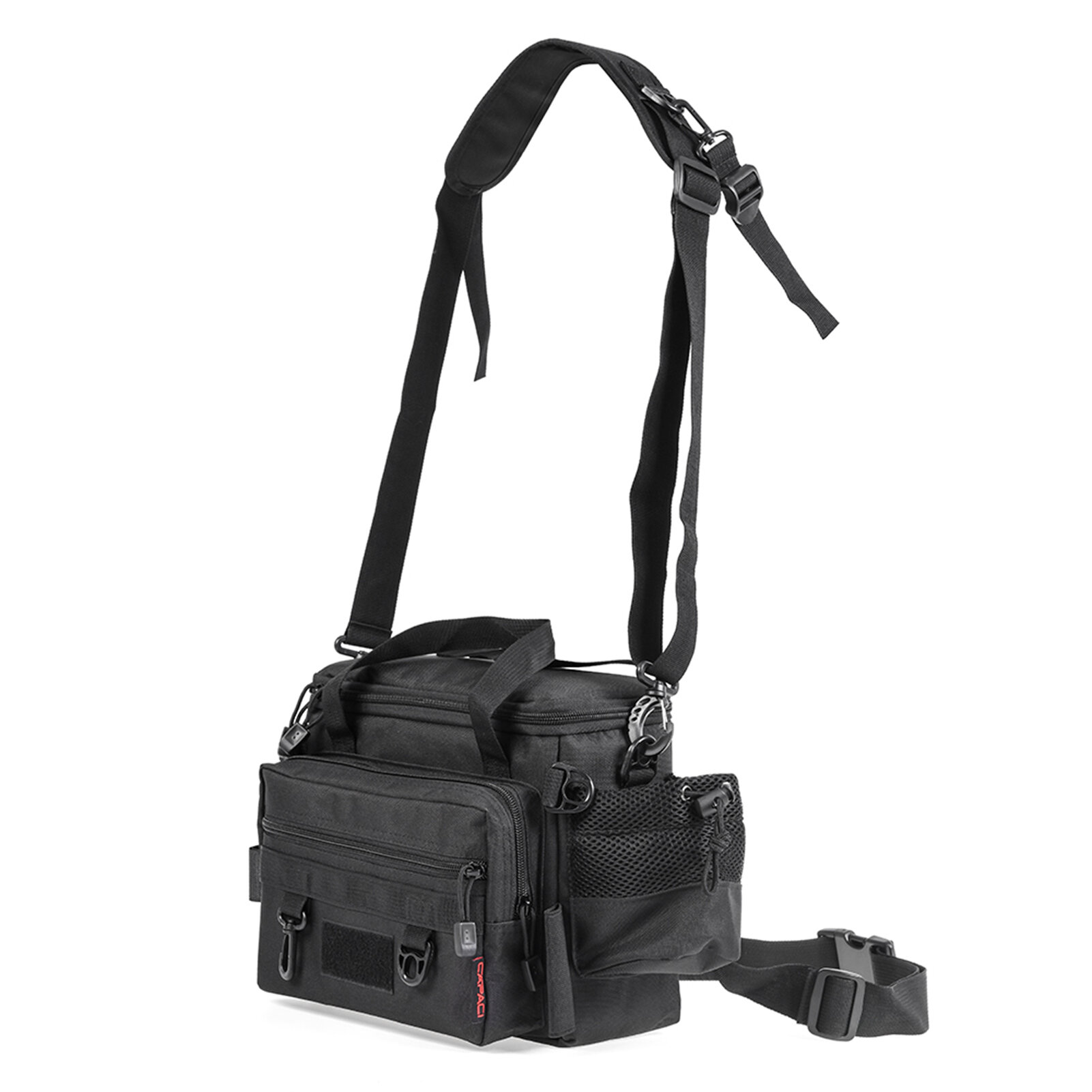 Рыбацкая сумка водонепроницаемая большой вместимости многофункциональная для приманок и рыбацкого инвентаря, Shoulder Bag Waist Bag, материал 1000D водонепроницаемый оксфорд, ремень для пояса 65-110см, размер 40*15*22см, вес 628г, 1 шт.