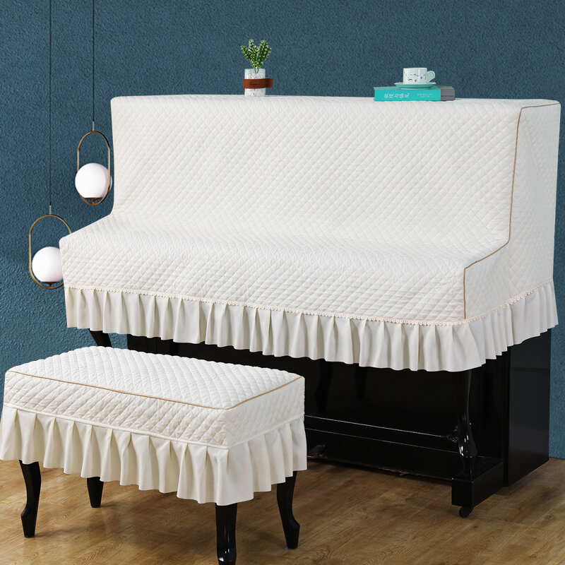 Полное покрытие для пианино, полупокрытие, простой пасторальный хлопковый утолщенный чехол для пианино, полный комплект