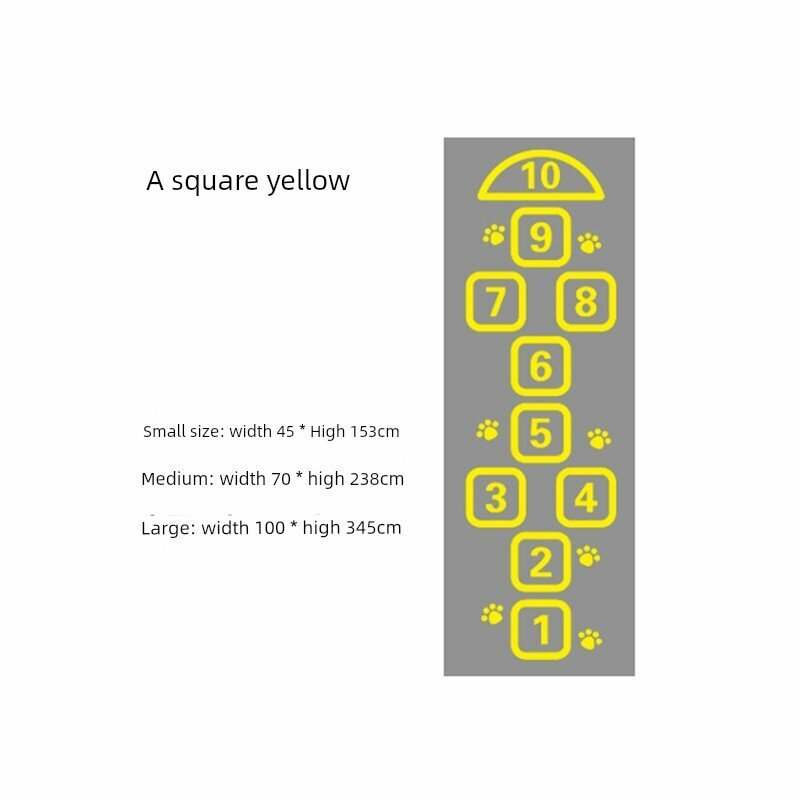 Школьные детские игры, наклейки на пол с лямкой, сетки для прыжков, прыгающий самолет, цифровые напольные наклейки для