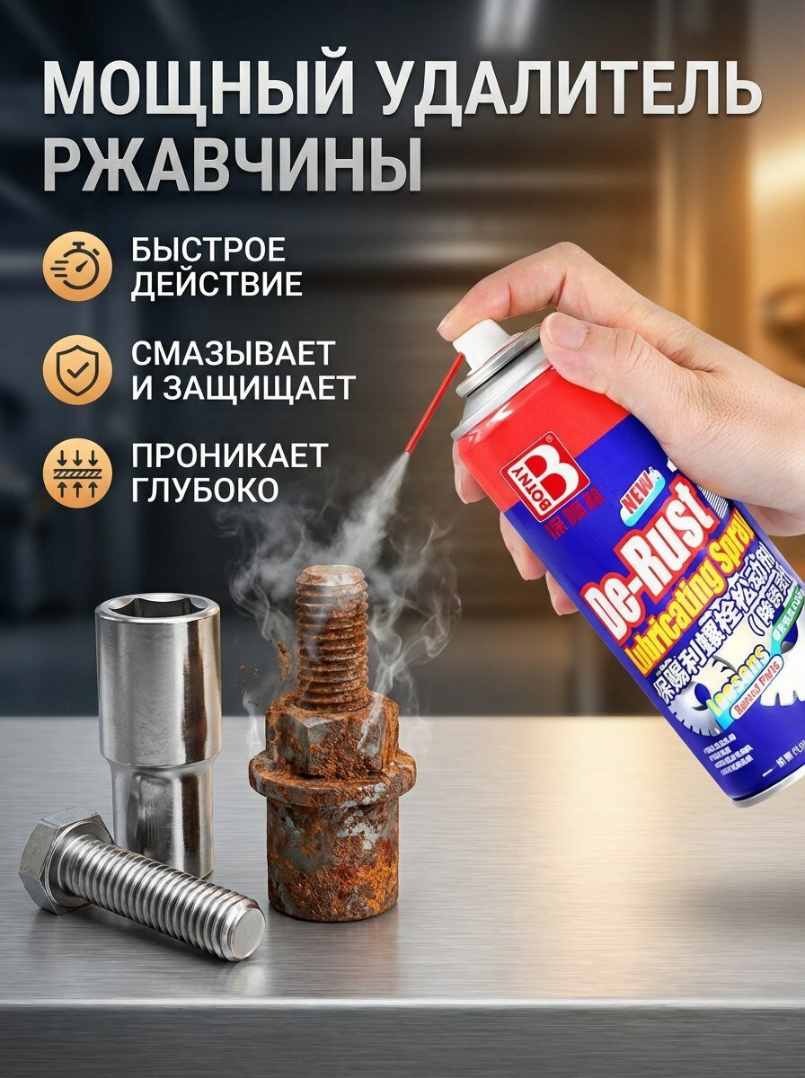 Удалитель преобразователь ржавчины для авто и дома 400 мл