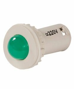 Лампа светодиодная коммутаторная СКЛ-11-Л-2-220 зел. 220В AC/DC d27 сила света 20мКд Электротехник ET510805