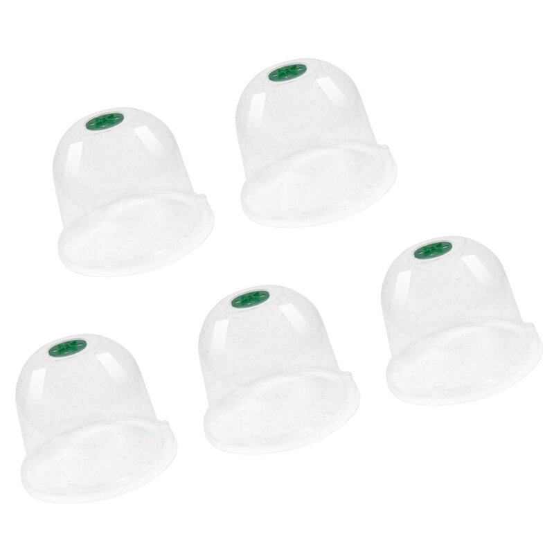 5ШТ Прозрачных Растительных Чехлов Из ПВХ Для Здорового Роста И Теплоизоляции Теплиц, Садовых Защитных Чехлов