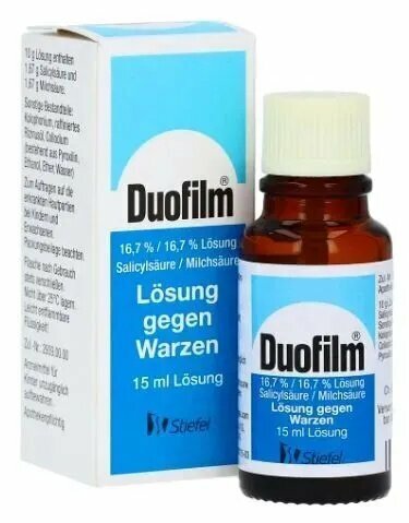Duofilm Бережное и эффективное средство от бородавок, 15мл, Германия