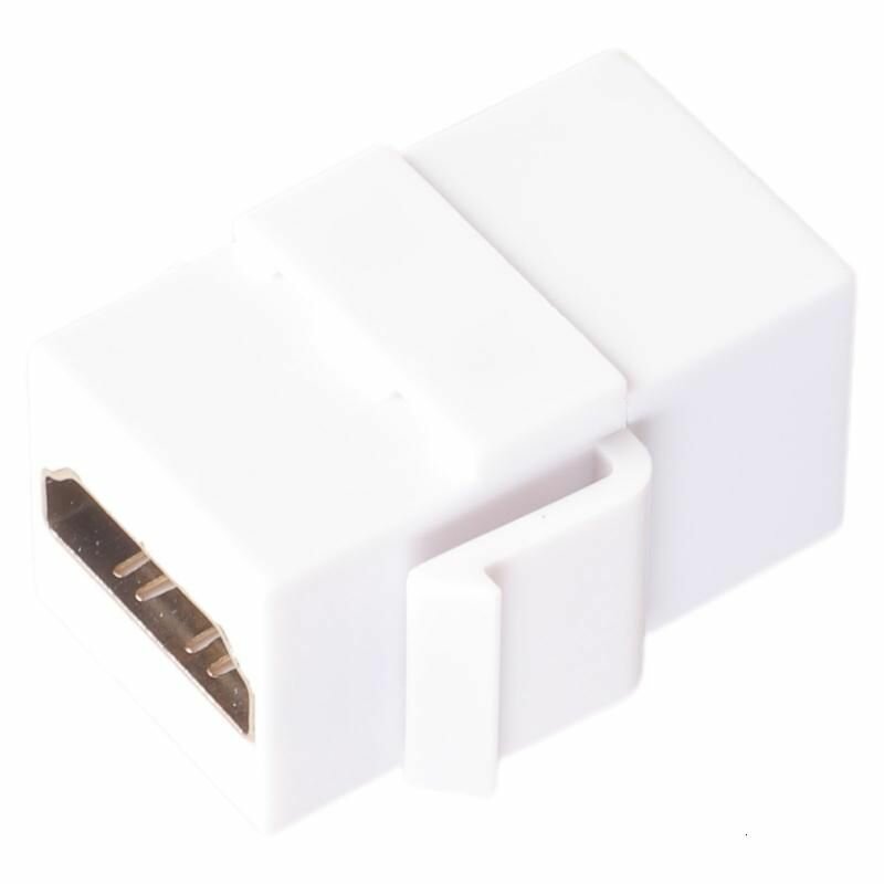 Адаптер-переходник гнездо гнездо , Белый