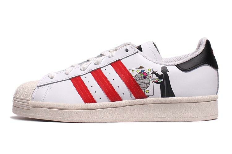 Кроссовки для скейтборда унисекс Adidas Superstar Star Wars Yoda GS, 40 EU