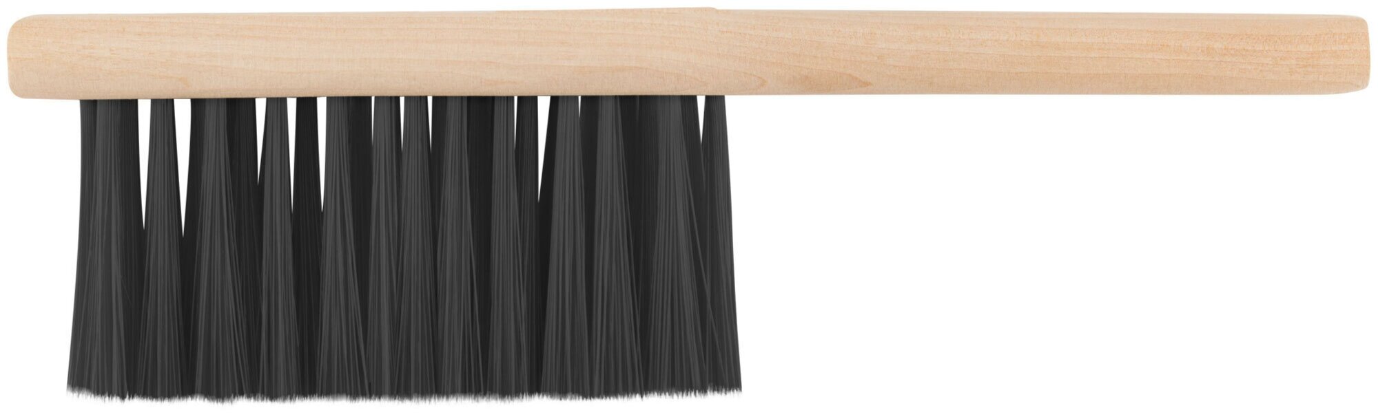 Щетка-сметка, искусств. щетина, деревянная ручка, 3-х рядная, 280 мм
