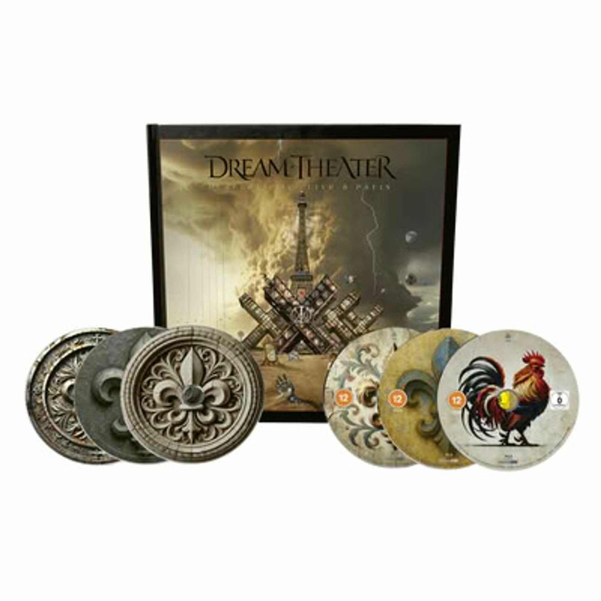 Компакт-диск Dream Theater - Quarantième: Live À Paris (Deluxe Artbook) (3 CD, 3 Blu-ray Dic) (3 CD)