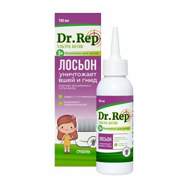 Лосьон+гребень средство педикулицидное Paradise Ultra Dr. Rep/Др. Реп 100мл