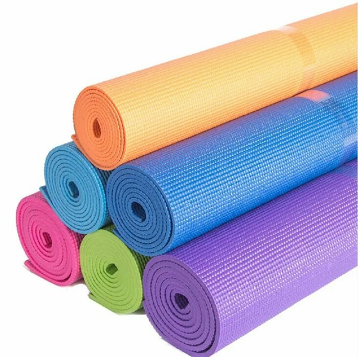 Коврик для фитнеса YOGA MAT (61х173х0.6 см) с чехлом (коралловый)