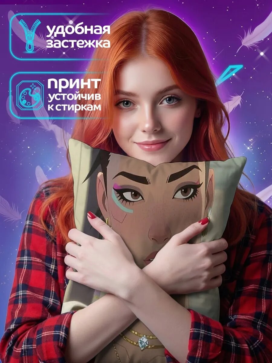 Подушка дакимакура Девушка в стиле аниме — фото 1