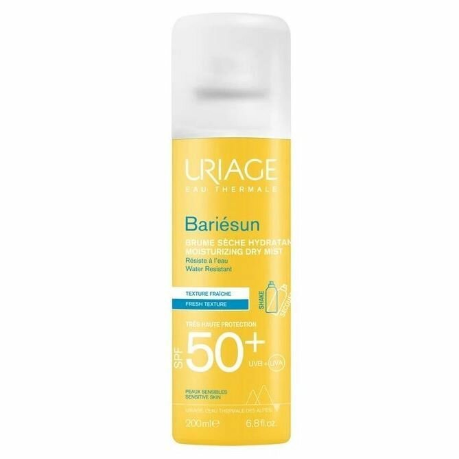 Uriage Увлажняющая сухая дымка-спрей Bariesun Moisturizing Dry Mist SPF 50+, 200 мл