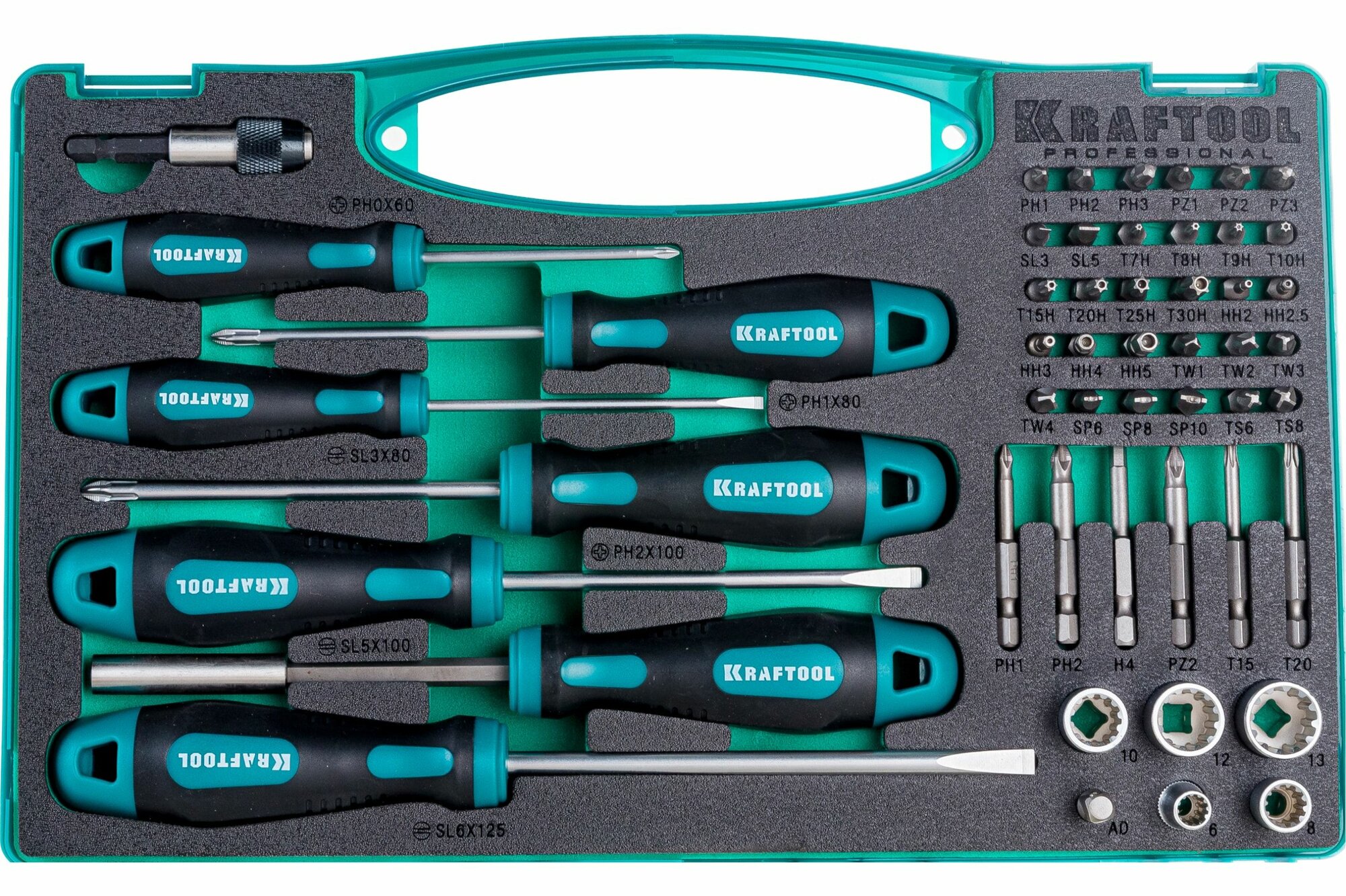 Набор отверток и насадок 50 штук KRAFTOOL X-Drive-50 25815