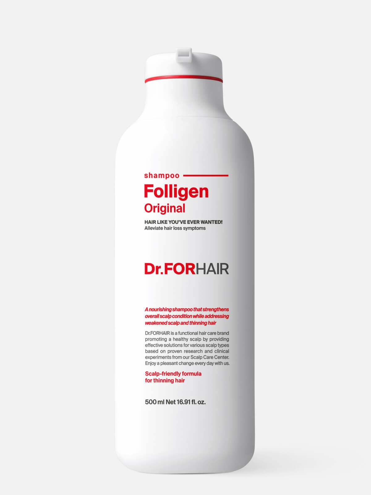 Шампунь «Фоллиген» с действием против всех видов выпадения волос Dr. For Hair Folligen Shampoo, 500 мл