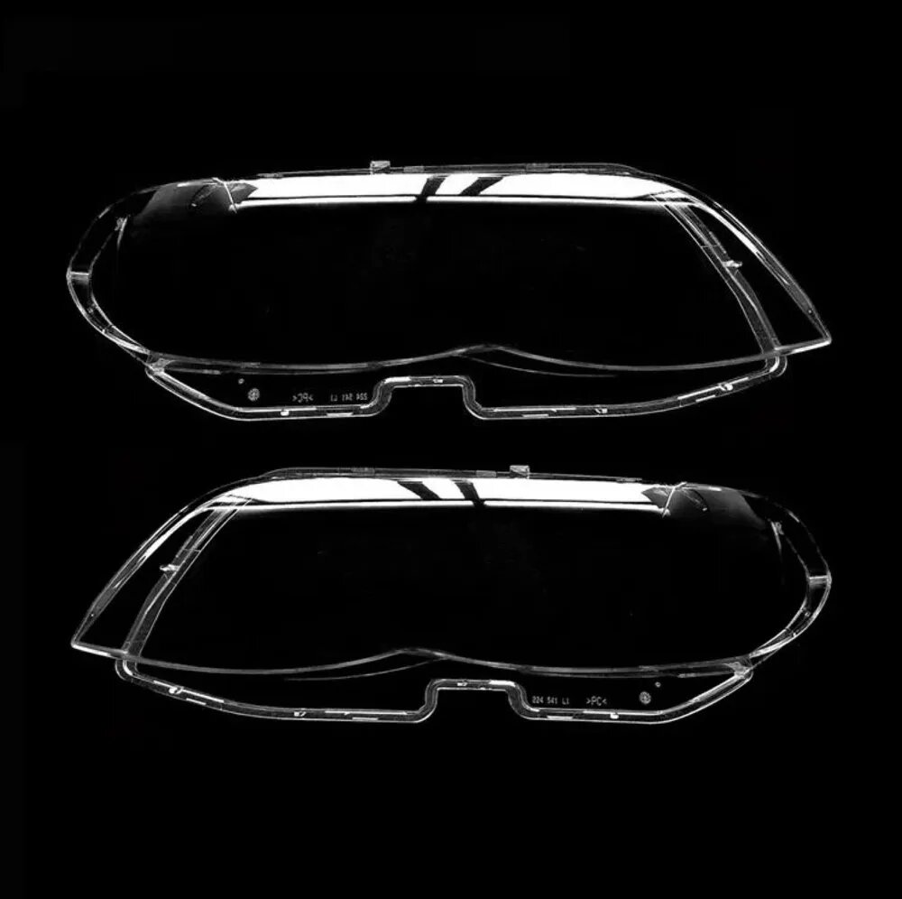 Стекло фары KT-E53-REST для BMW X5 E53 2003-2007 рестайлинг, 2 шт.