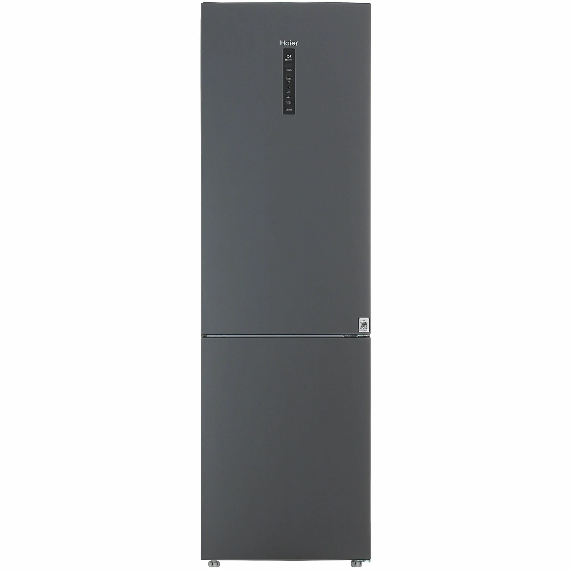 Холодильник двухкамерный Haier C4F740CDBGU1 однокомпрессорный, No frost, ЖК дисплей, 401 л, темно-серый