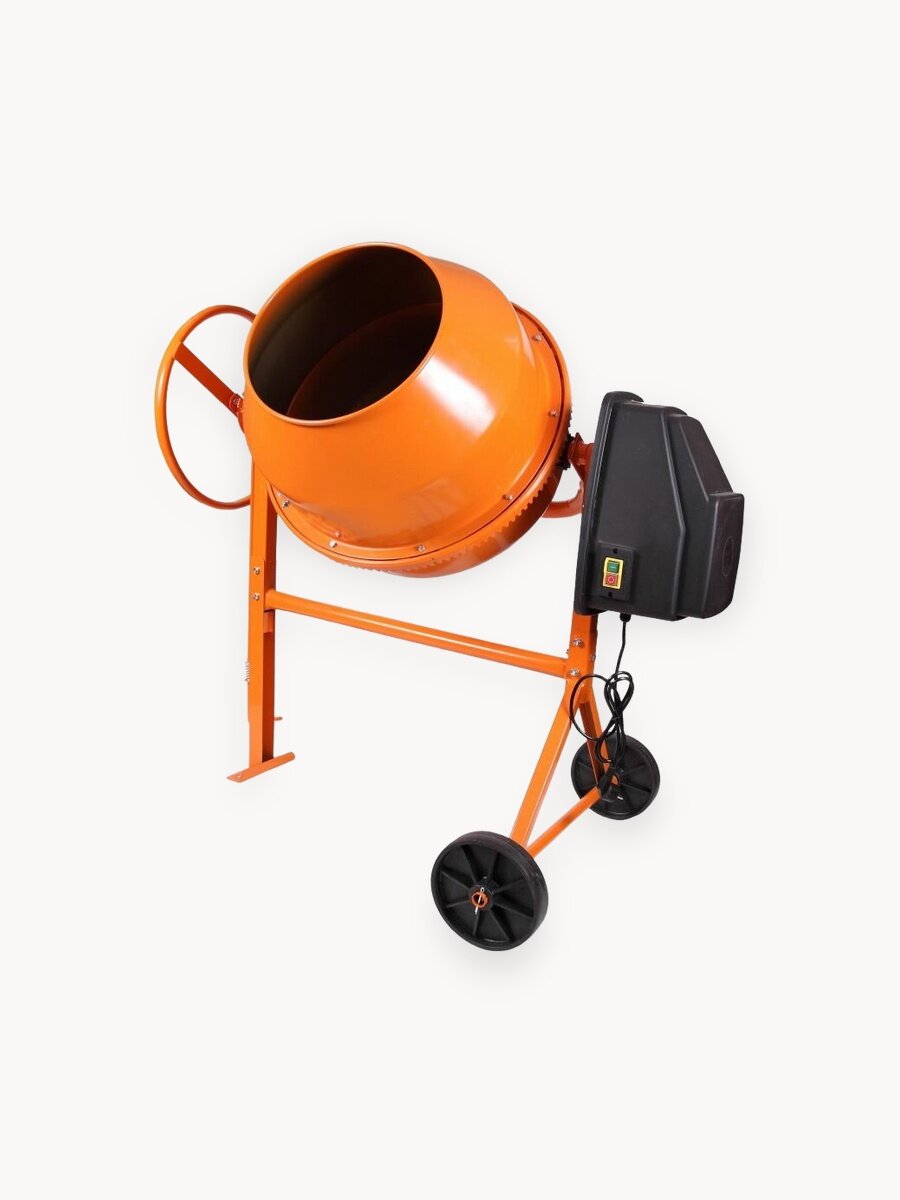 Бетоносмеситель Строймаш БСЛ, гравитационный, чугунный венец, 120л, 500Вт