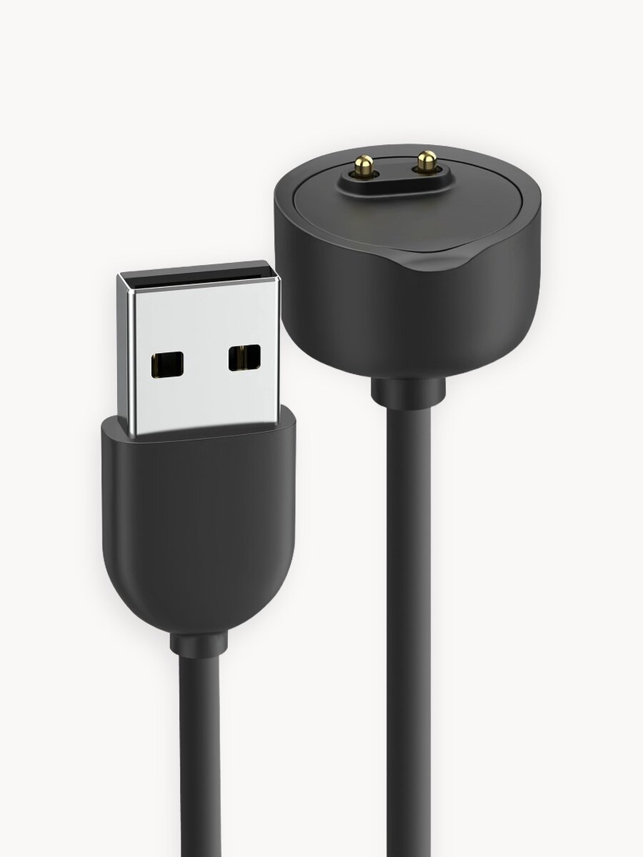 Зарядка для Xiaomi Mi Band 5, 6, 7 / Зарядное устройство Ми Бэнд / Быстрая зарядка для смарт часов / USB / Магнитная