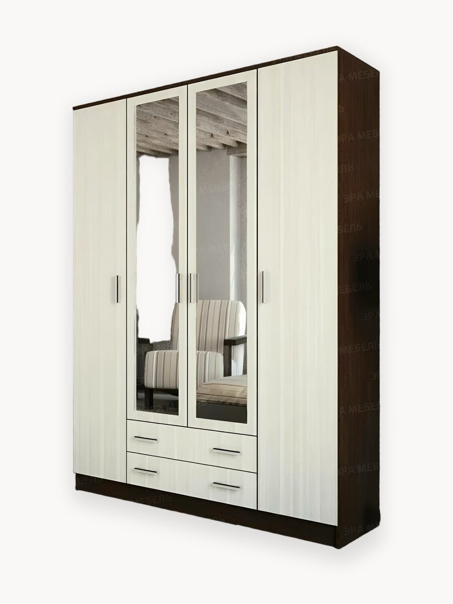 Шкаф для одежды Мебельная Фабрика РАЙ 160 x 48.7 x 220 см