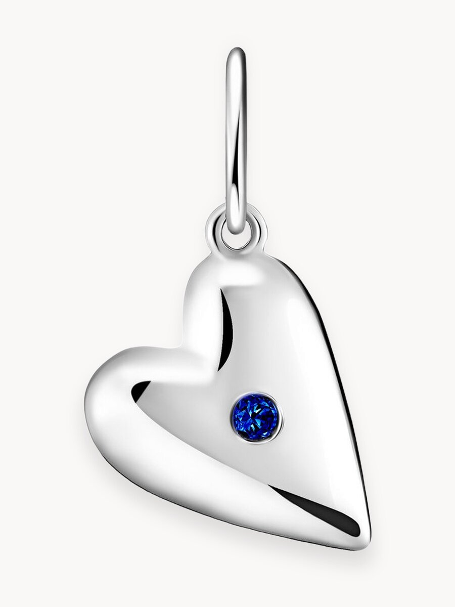 Подвеска, серебро, 925 проба, фианит