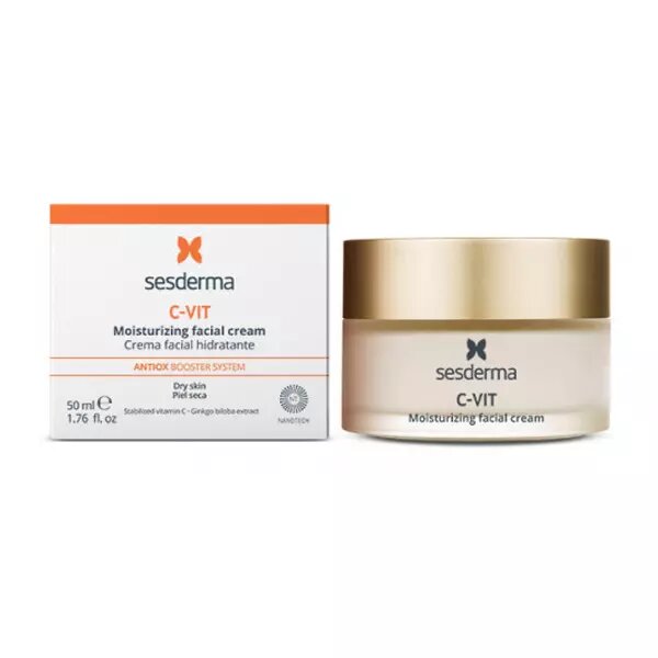 Sesderma ! C-VIT Moisturizing facial cream - Увлажняющий крем для лица, 50 мл.