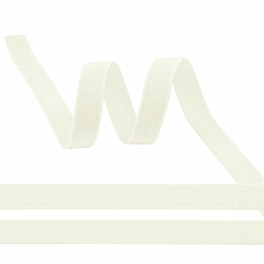 Резинка TBY бельевая (для бретелей) 10мм RBB05030S цв. S030 ванильный белый уп.25м