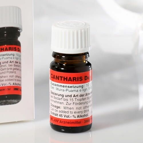 Возбуждающие капли для женщин и мужчин Cantharis D6 ( кантаридин ), Юхинбинум Д4; шпанская мушка ( 1 фл. 5 м. )