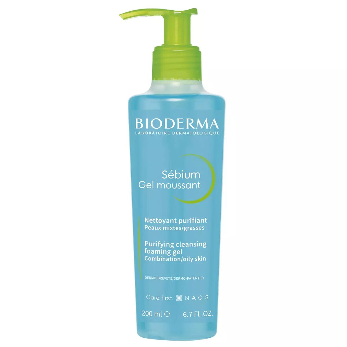 Bioderma Очищающий гель-мусс с помпой для жирной и проблемной кожи, 200 мл (Sebium)