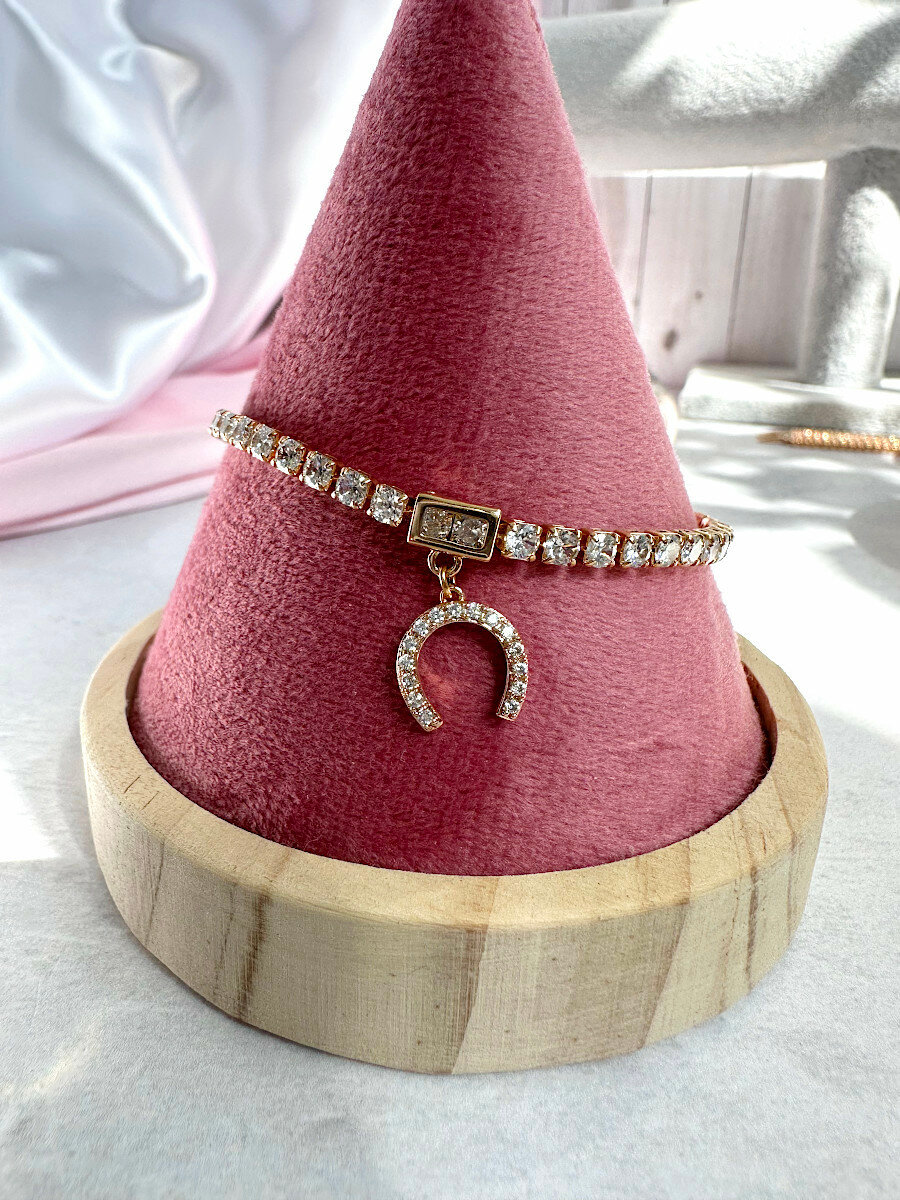 Браслет-цепочка, фианит