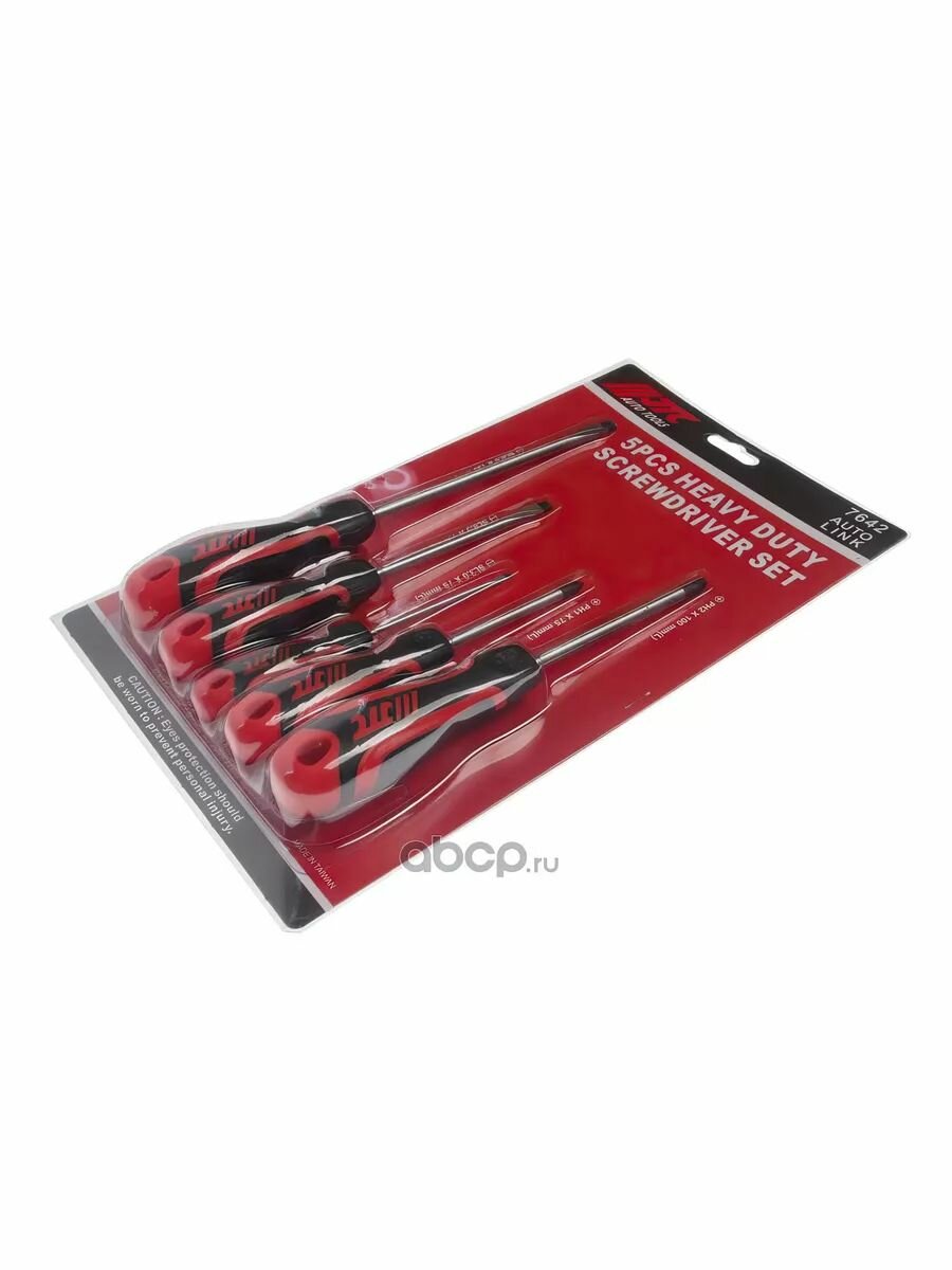 Набор отверток усиленных, 5 предмета SLx75, SLx100