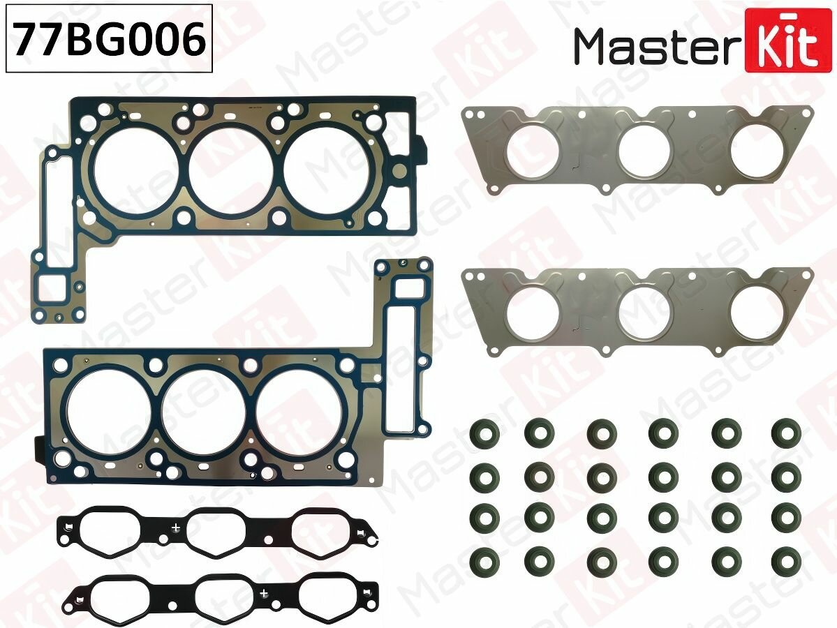 Прокладки ГБЦ, комплект для Мерседес Ц, Е, М-Класс 77BG006 MASTERKIT