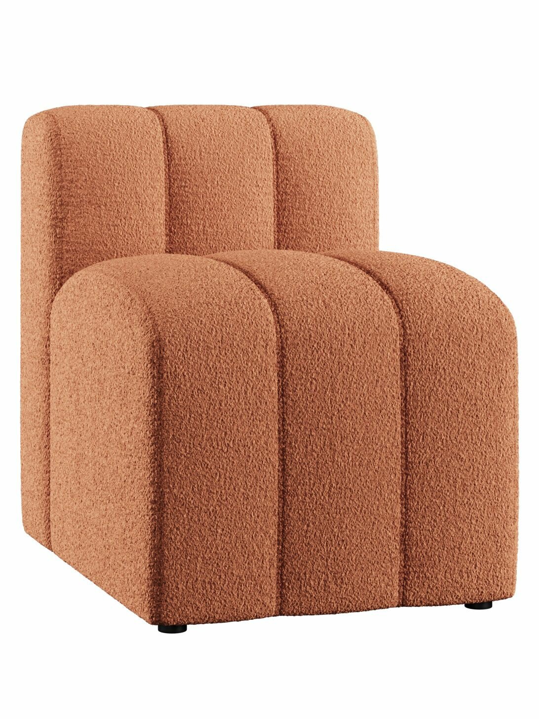 Кухонный диван, уголок Эра, с мягким сиденьем, со спинкой, 50х70х67 см, Терракотовый, букле