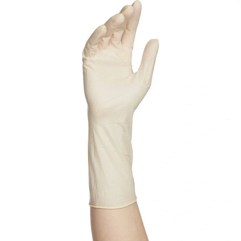 Перчатки медицинские хирургические латексные Benovy стерильные неопудренные размер S 7 белые 50 пар/100 штук в упаковке, 2236540