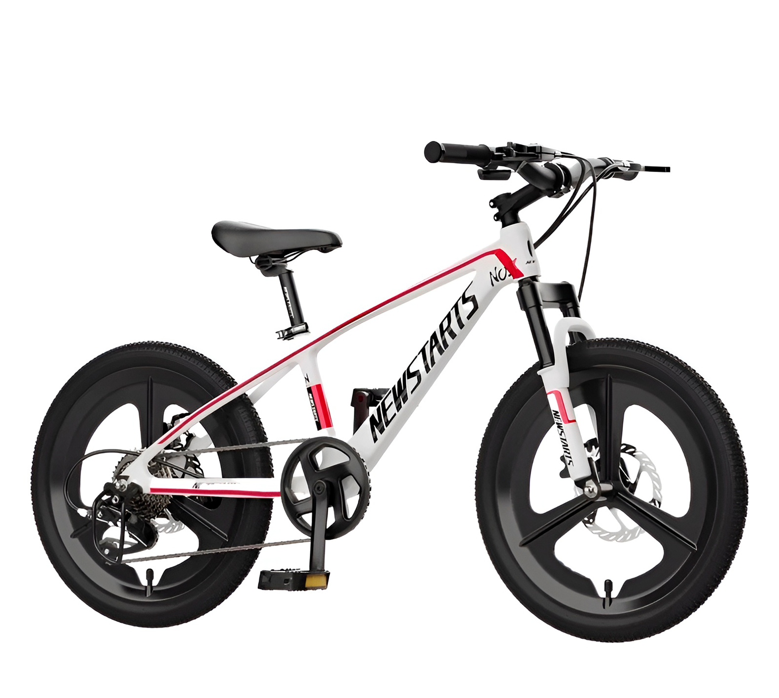 Детский горный велосипед NEWSTARTS из магниевого сплава с регулируемой скоростью, белый (801), 18 дюймов