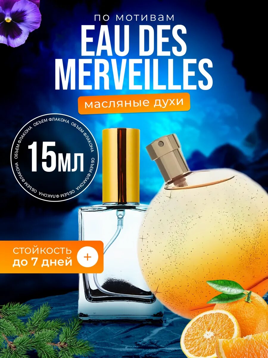 Духи масляные по мотивам Eau Des Merveilles Гермес О де Мервей парфюм женские стойкие
