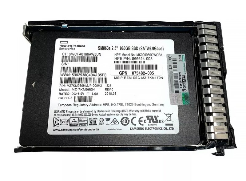 Жесткий диск HP 875482-005 960Gb SATAIII 2,5" SSD
