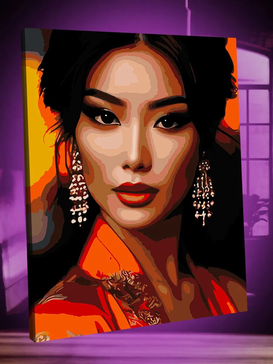 Картина по номерам Гейша