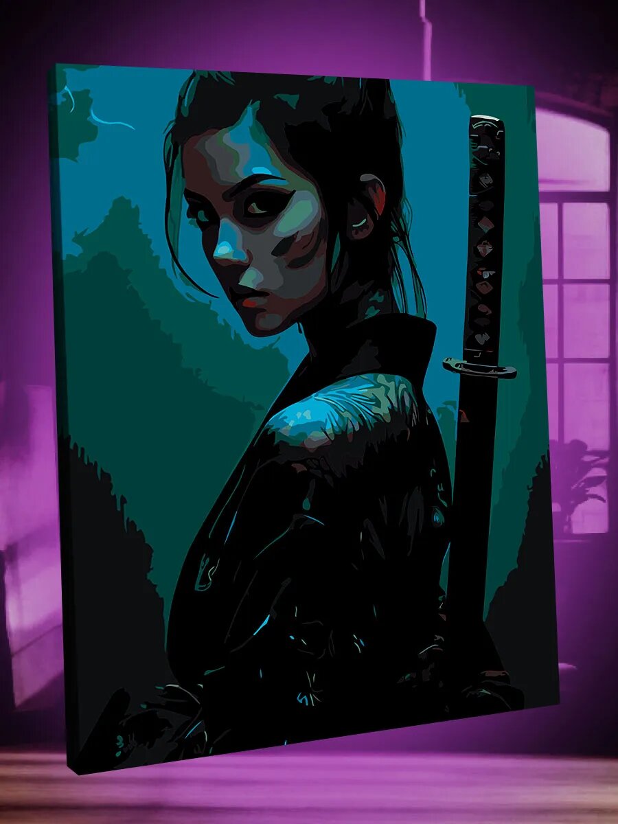 Картина по номерам Самураи