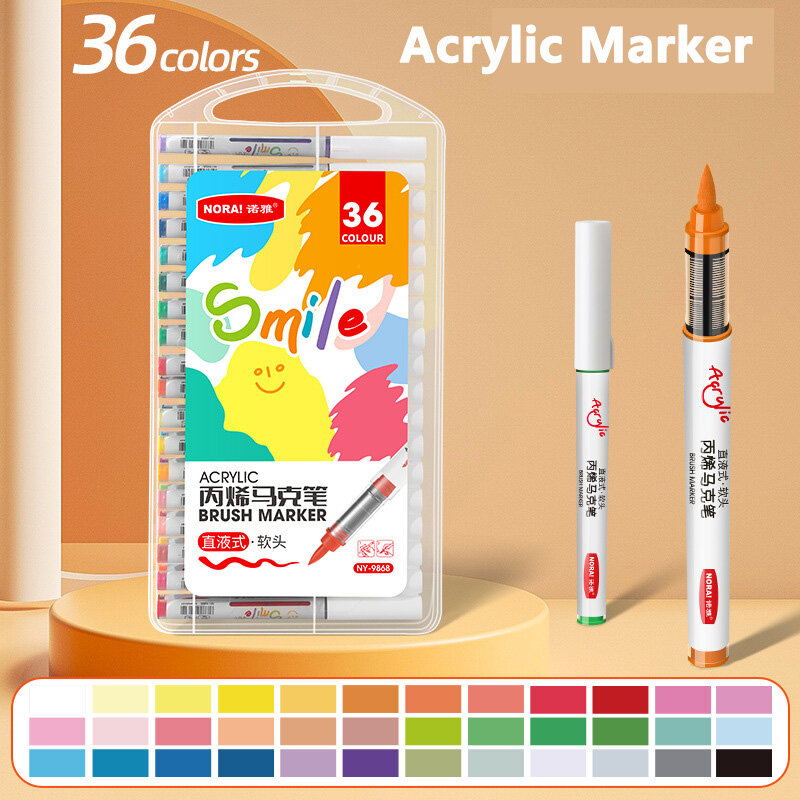 Прямой жидкий акриловый маркер с мягким наконечником