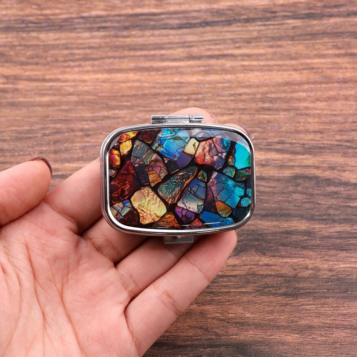 Металлическая мини-коробка для таблеток Pill Boxes 14